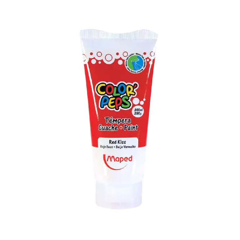 Tempera Maped Pomo X250G. Rojo Berrini